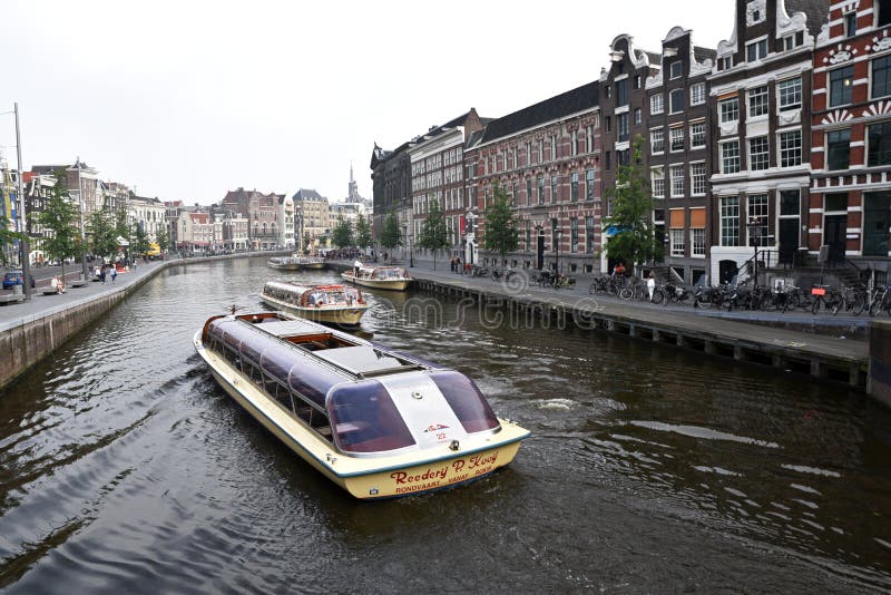 Boat tour in Amsterdam editorial image. Image of tourist - 117904745