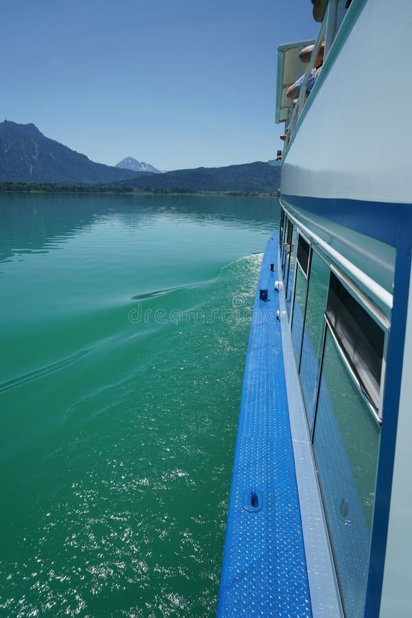 A Boat Trip on a Bavarian Lake in Summer Stock Image - Image of beach ...