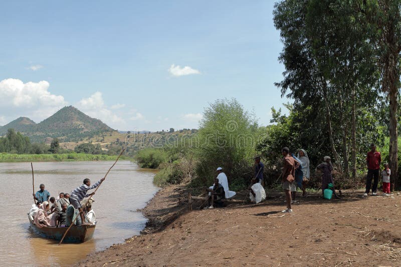 Boat Trip on the Blue Nile in Ethiopia Editorial Stock Photo - Image of ...