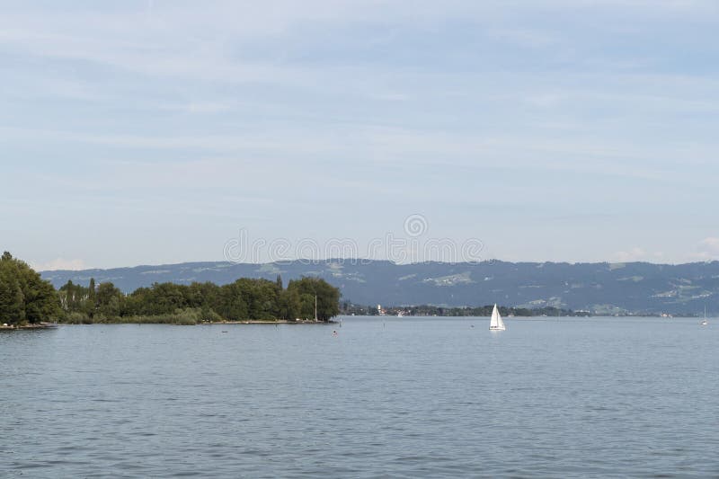 Boat Trip on Lake Constance, Germany Stock Image - Image of stern ...