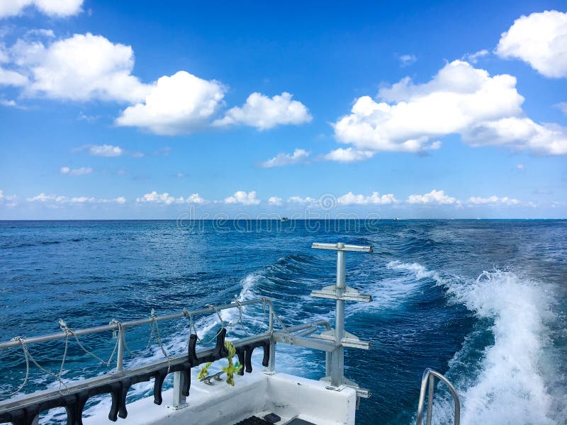 Boat trip on ocean stock image. Image of wave, island - 84445735