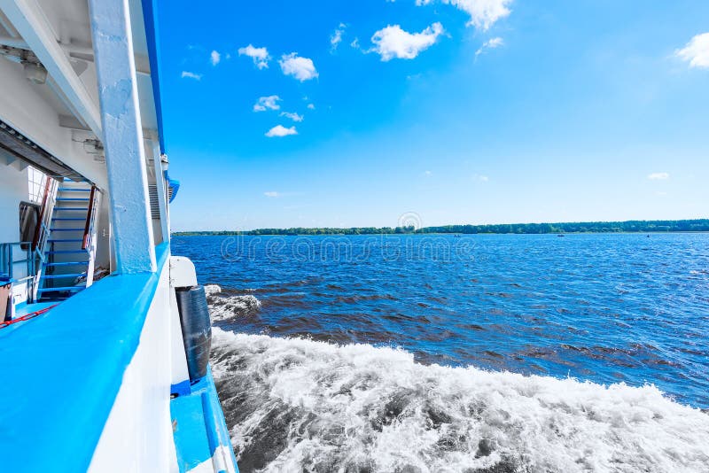 Boat trip on the river stock image. Image of deck, tourism - 77428711