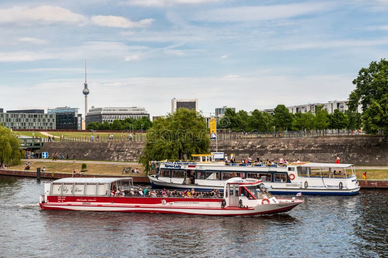 A Boat Trip in the Spree River, Berlin, Germany Editorial Photo - Image ...