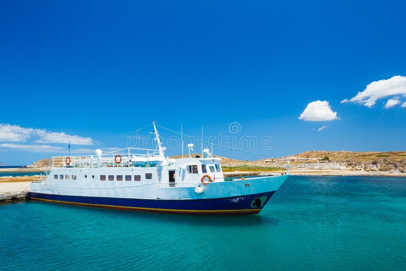 Boat in Tropical Ocean stock image. Image of landscape - 25591589