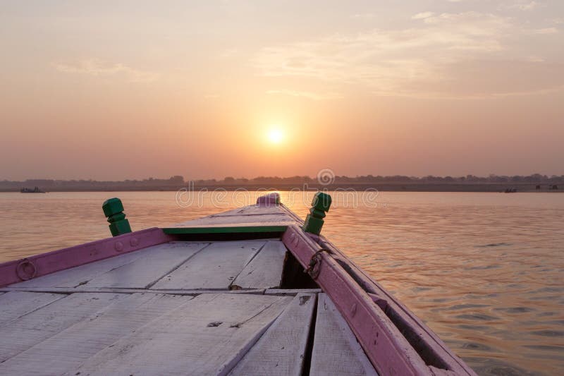 Row Boat Varanasi Side View Stock Photo - Image of built, view: 60467482