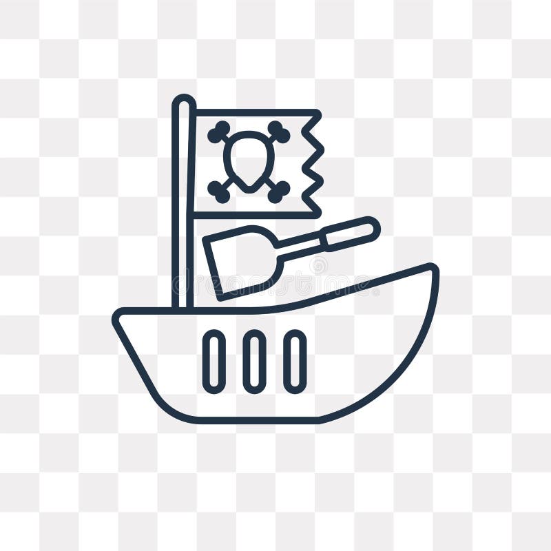 Boat Vector Icon Isolated on Transparent Background, Boat Trans Stock ...