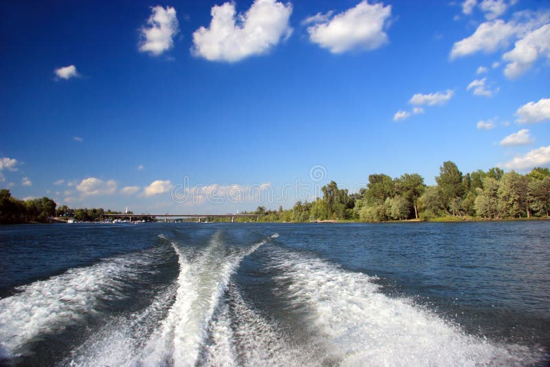 Boat wake stock photo. Image of nature, concepts, natural - 71168