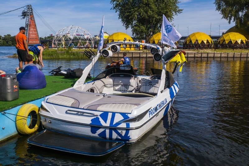 Boat for a walk editorial photo. Image of background - 173226171