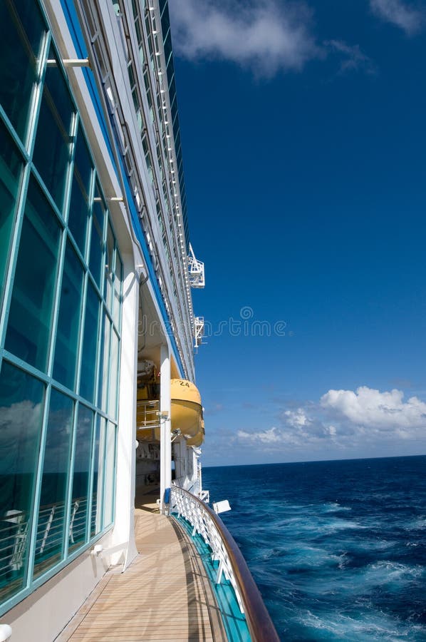 Boat walkway stock image. Image of clouds, ship, cruise - 12376149