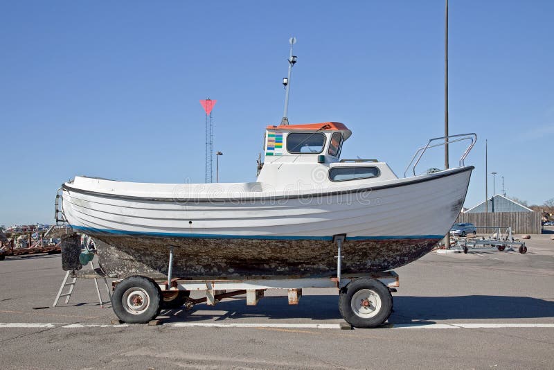 Boat on wheels stock image. Image of beautiful, technology - 32265225
