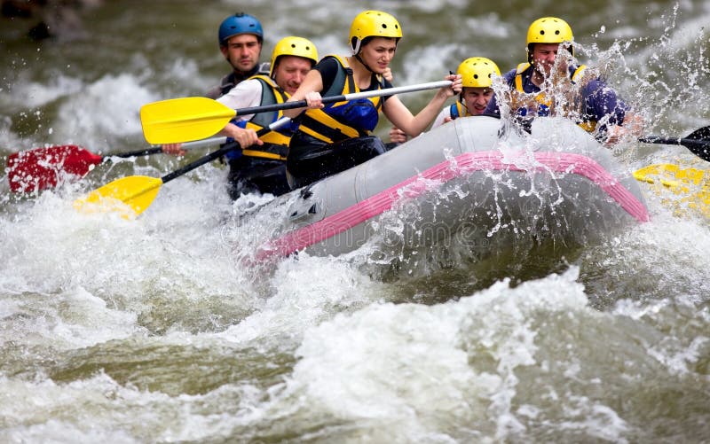 Boat whitewater rafting stock image. Image of team, sport - 22032347