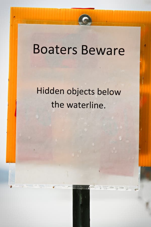 Beware Water Safety Sign stock photo. Image of danger - 51289056