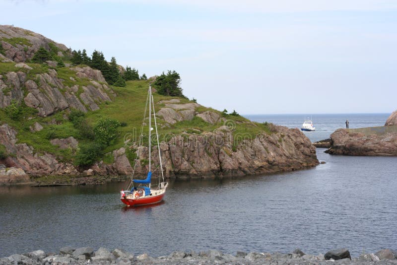 Boating around the coast stock photo. Image of grass, ocean - 2813378