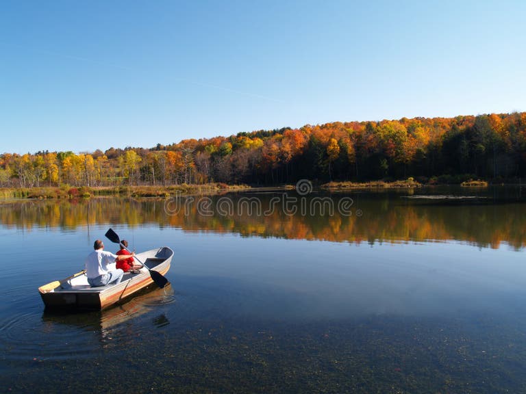 Boating in autumn stock image. Image of calm, drift, water - 7003469