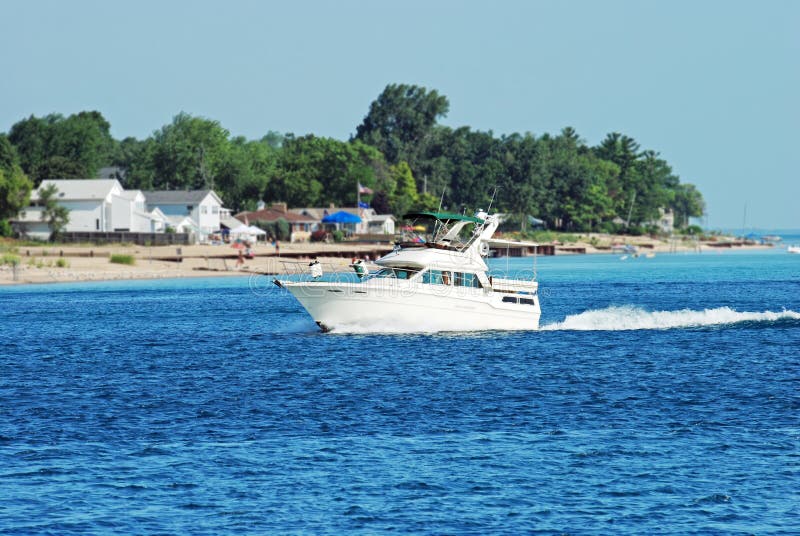 Boating by the beach stock photo. Image of water, cruise - 16194754