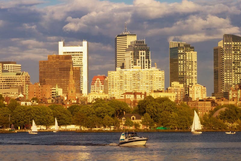 Boating on the Charles River Stock Photo - Image of market, harbor: 5533852