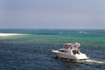 Boating in Destin Pass stock image. Image of seashore - 15129745