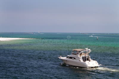 Boating in Destin Pass stock image. Image of seashore - 15129745