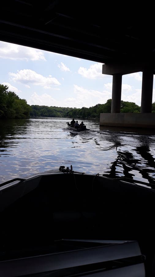 Boating on the Fox River stock image. Image of river - 156803103
