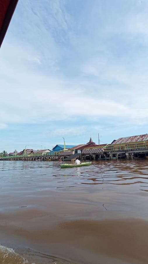Boating at kapuas river stock photo. Image of kapuas - 205747444