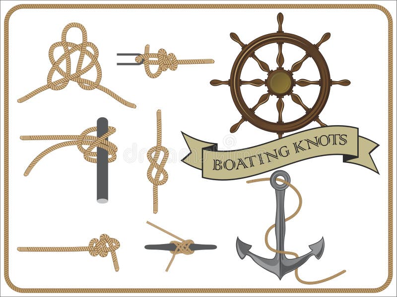 Boating knots stock illustration. Illustration of line - 88553887