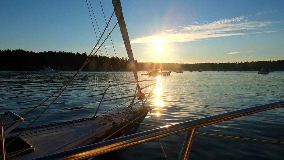 A sublime view! stock photo. Image of boat, sublime - 101517910
