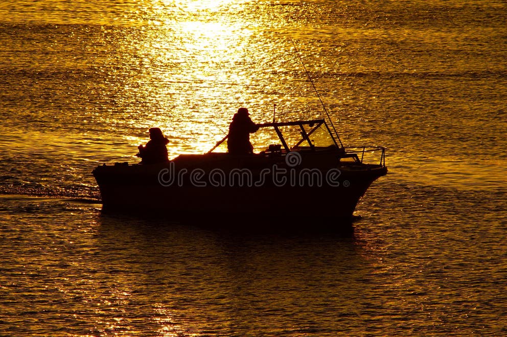 Boating at sunset stock photo. Image of recreation, water - 225826