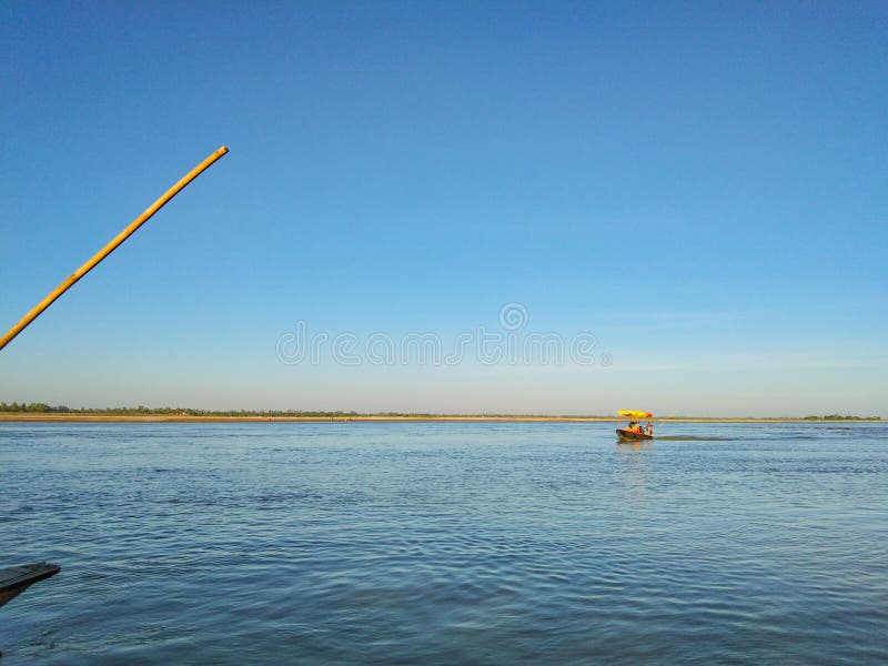 The boatman in river stock photo. Image of boating, vehicle - 201322456