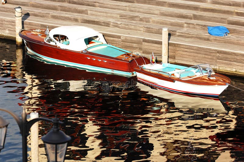 River boats on sunny day stock photo. Image of powerboat - 2933314