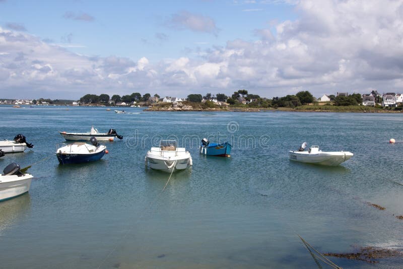 Boats in the bay editorial photography. Image of boat - 238117567