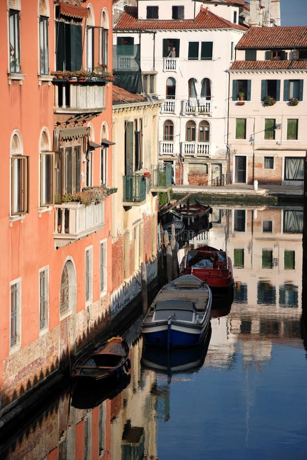 Boats in Channel in Venice, Italy Editorial Image - Image of venice ...