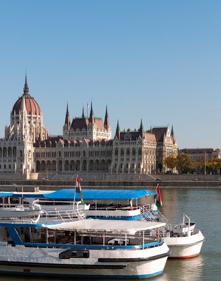 Boats on the Danube stock photo. Image of hungarian, view - 11604650