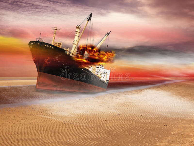 Boats in the desert stock illustration. Illustration of future - 66851867
