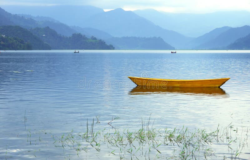 Boats In Fewa Lake Picture. Image: 12686863