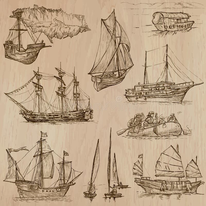 Boats Drawing