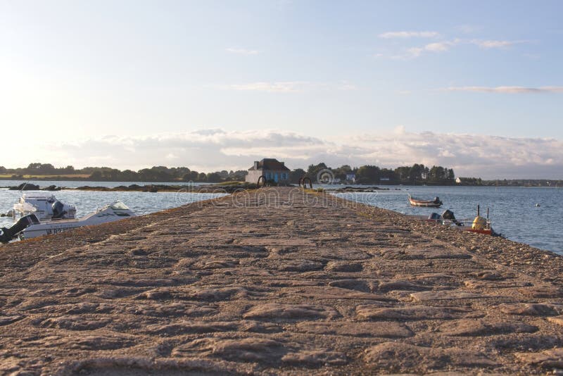 Boats in the harbor stock photo. Image of lake, island - 254745060