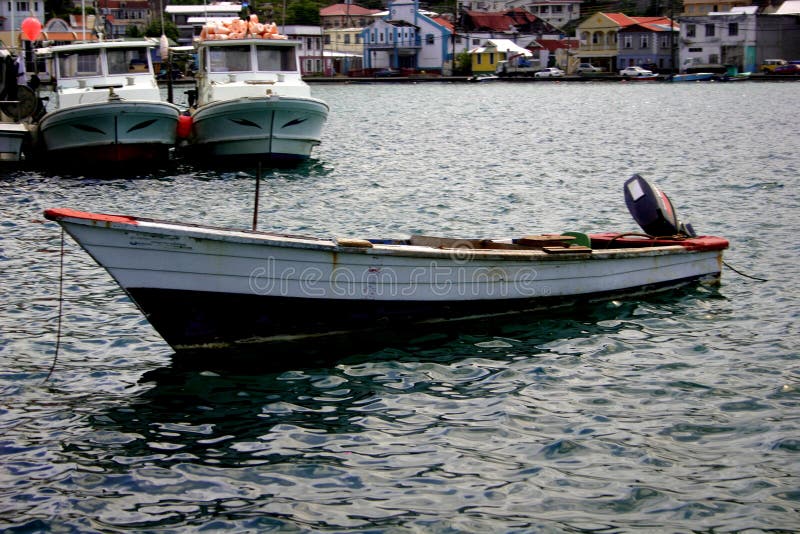 Boats in Harbor stock image. Image of motor, port, house - 855937