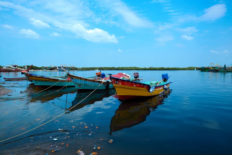 Boats in the Harbor Beautiful Scenery Editorial Image - Image of dock ...