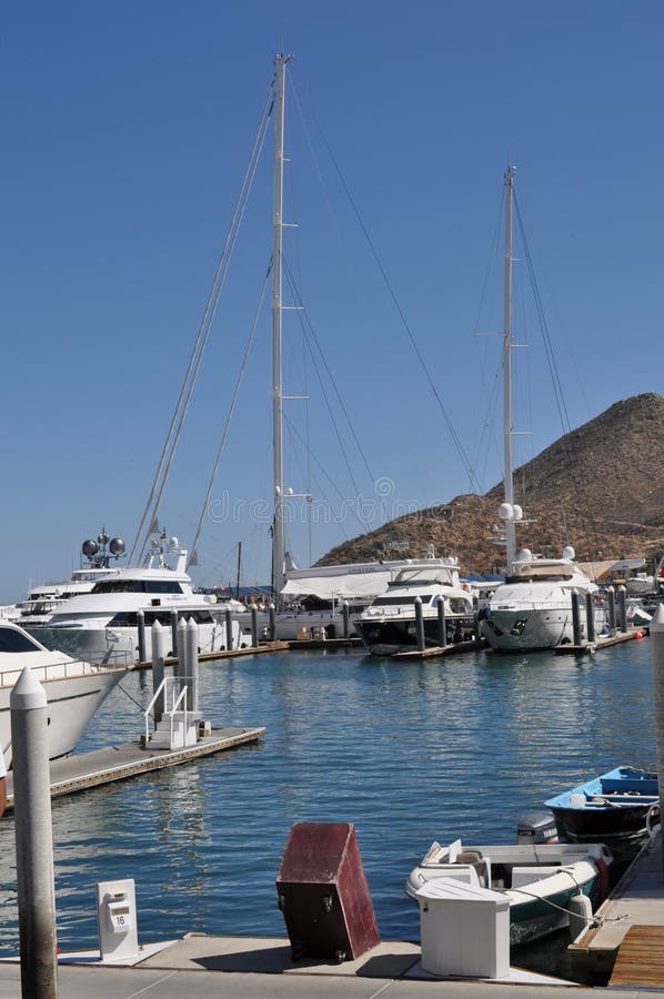 Boats in Harbor, Cabo San Lucas Editorial Photography - Image of harbor ...