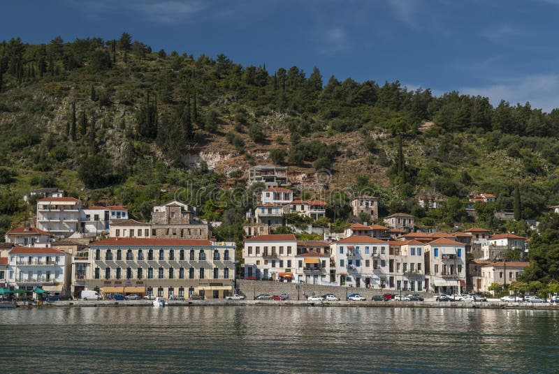 View of the Village of Gytheio in Greece Stock Photo - Image of gythion ...