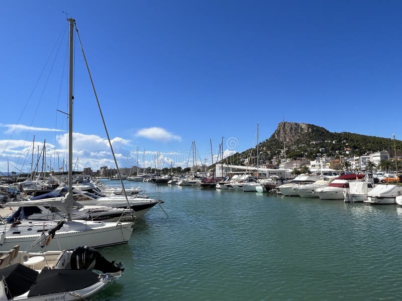 Boats in the Harbor of L`Estartit Editorial Photography - Image of ...