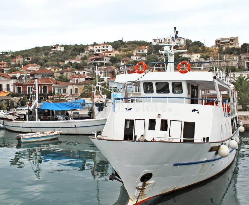 Boats in the Harbor of Volos Greece Editorial Stock Image - Image of ...
