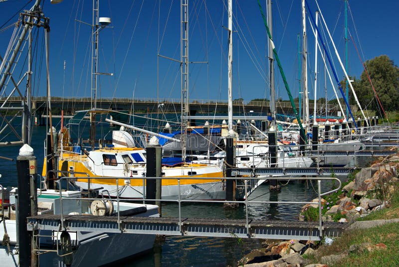 Boats in harbour stock image. Image of marina, boat, floating - 2457199