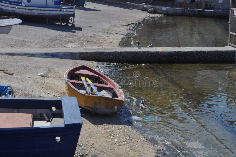 Boats in the harbour stock photo. Image of water, port - 103073306