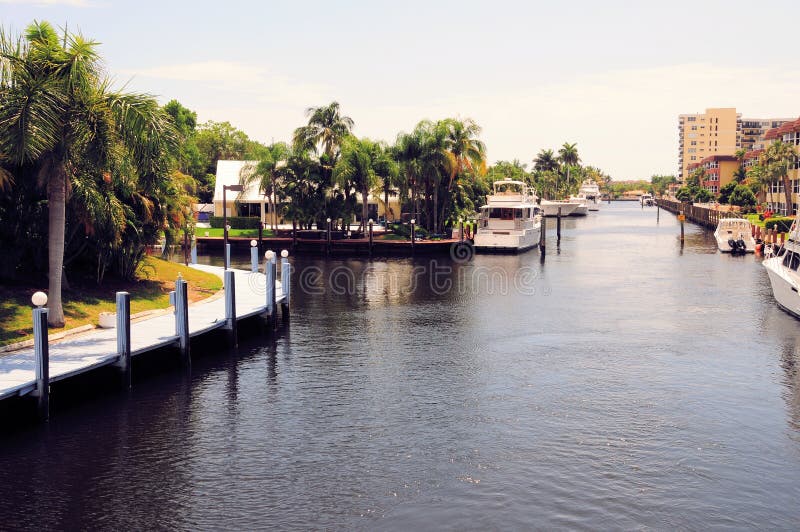 Boats intercoastal Florida stock photo. Image of nautical - 73874644
