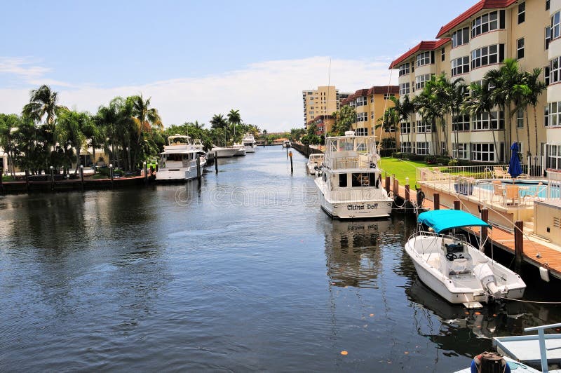Boats, Intercoastal, Florida Editorial Image - Image of building ...