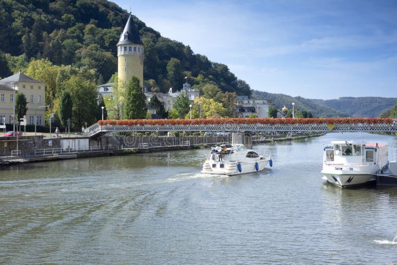 Boats on Lahn River stock photo. Image of lahn, ship - 162242036