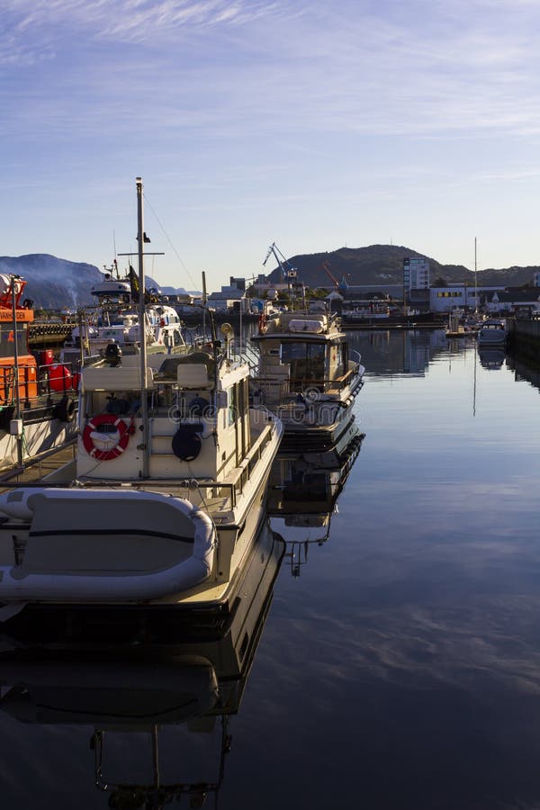 Boats at marine in Norway editorial photography. Image of boats - 236682822