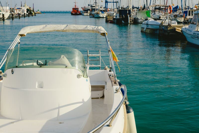 Boats Moored at Their Jetty Inside a Marina Editorial Photo - Image of ...