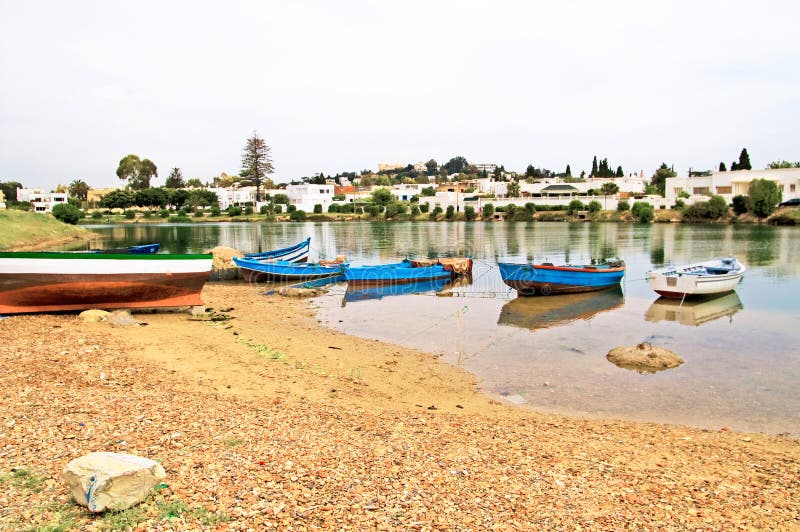 Boats near village stock image. Image of coastline, coastal - 22844895